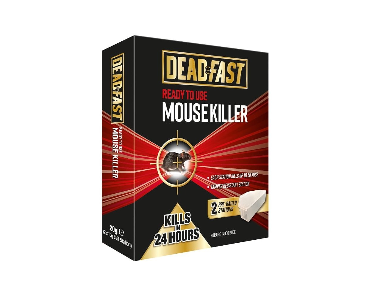 Deadfast Ready To Use Mouse Killer Bait Station Twin Pack - St Peters ...