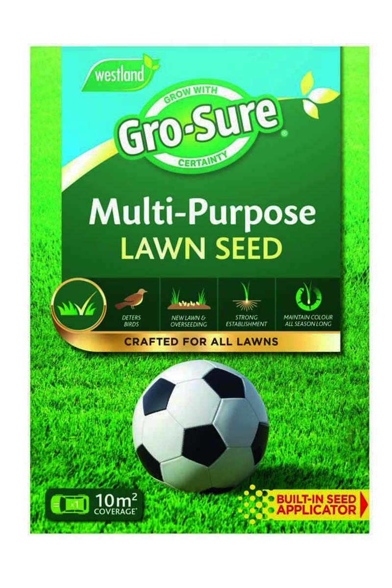 Gro-sure Multi Purpose Lawn Seed 10sq.m + 30% Extra Free - St Peters ...