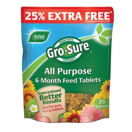 Gro-Sure All Purpose 6 Month Feed Tablets Pouch 25%Ef - St Peters ...
