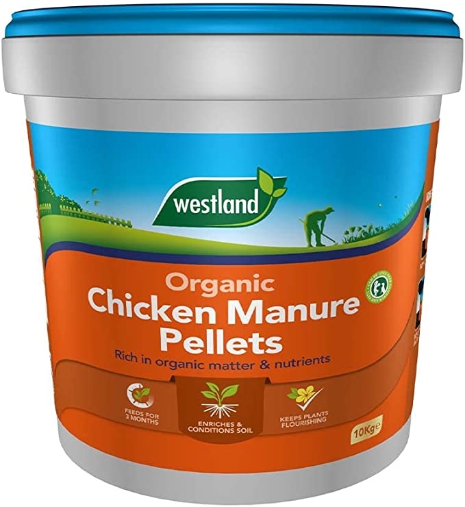 Organic Chicken Manure Pellets Bucket - St Peters Garden Centre