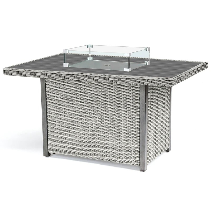 Kettler Palma Fire Pit Mini Table White Wash Slat Top - St Peters ...