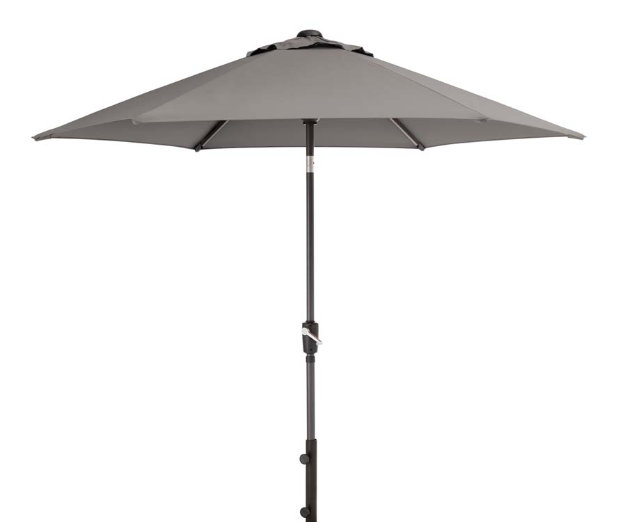 Kettler 2.5m Wind up with tilt Grey frame / grey taupe Canopy - St ...